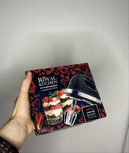 Миксер Royal Kuchen 150вт, ручной, 6 скоростей