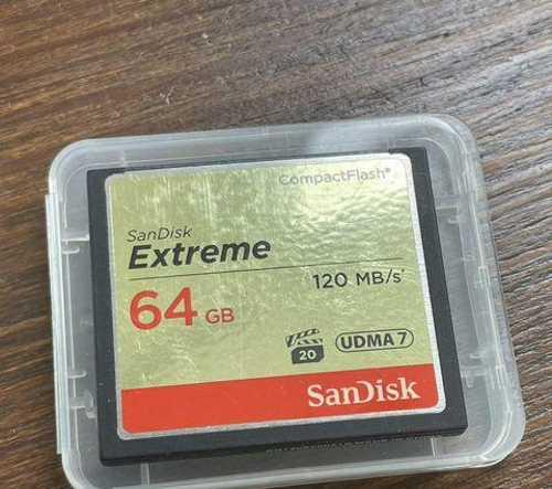 SanDisk Extreme Compact Flash 64 гб