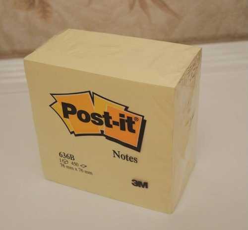 Блок-кубик с липким слоем 3M Post-it 450л, 636 B