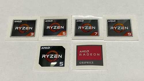 Наклейки Amd Ryzen 3,5,7,9