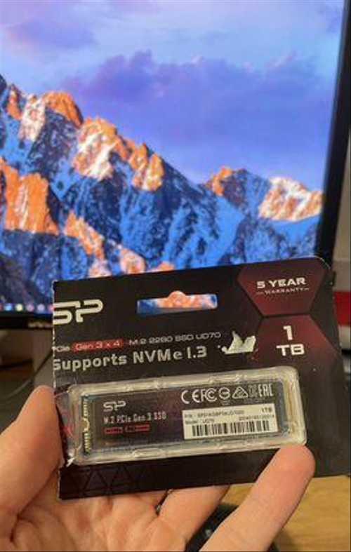 1000гб SSD m.2 накопитель Silicon Power