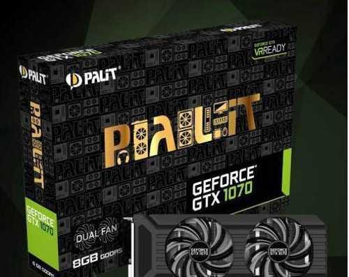 Продаю gtx1070 palit dual 8gb