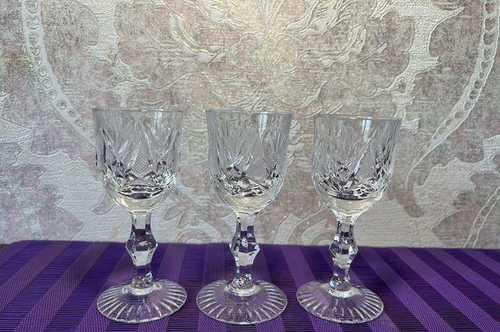 Рюмки хрустальные 3 шт