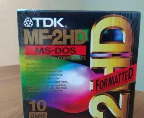 Дискеты TDK MF-2HD в упаковке 10 штук