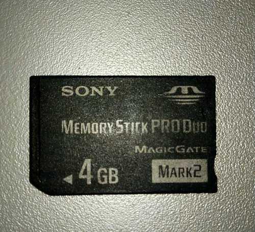 Карта памяти memory stick pro duo magic gate mark
