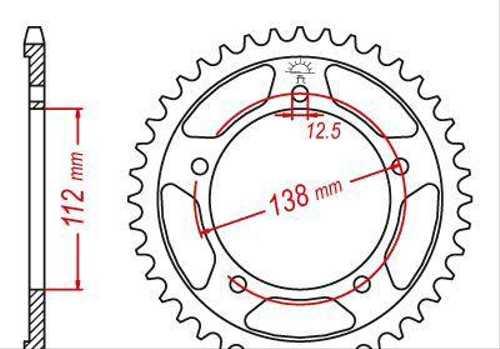 Звезда задняя Honda CBR600