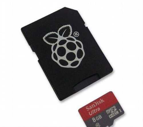 16GB MicroSD card для Raspberry Pi с предустановле