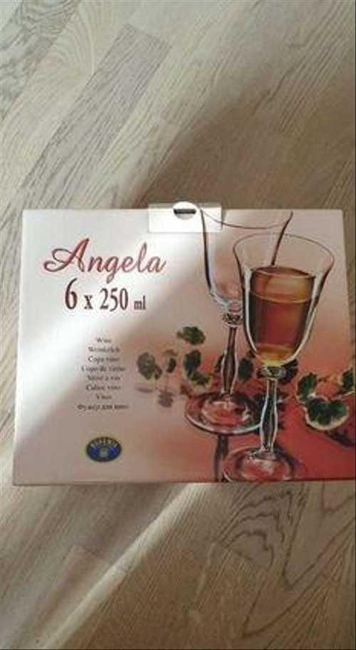 Бокалы для вина Bohemia Angela