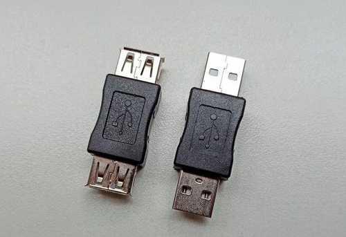 Переходники USB 2.0 папа-папа мама-мама