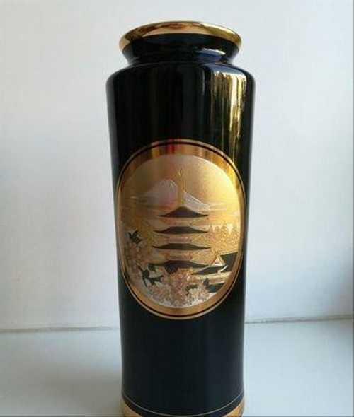 Фарфоровая ваза Chokin Япония. Золото 24 кт