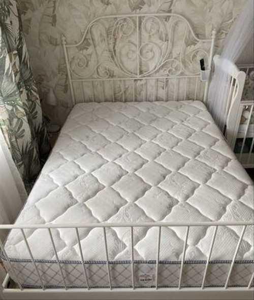 Матрас askona 140х200 + кованная кровать из стали