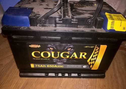 Аккумулятор Cougar 75А/ч