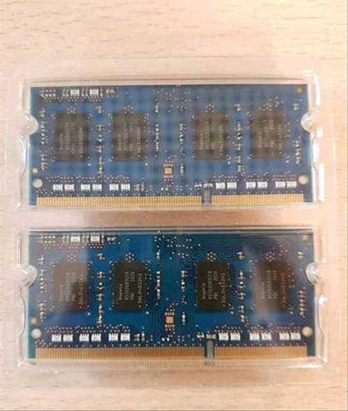 SO-dimm DDR3 Hynix 2x2GB 4Gb PC12800S