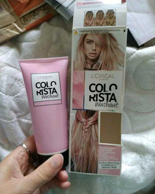 Краска оттеночный бальзам colorista loreal розовый
