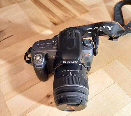 Зеркальный фотоаппарат Sony A550