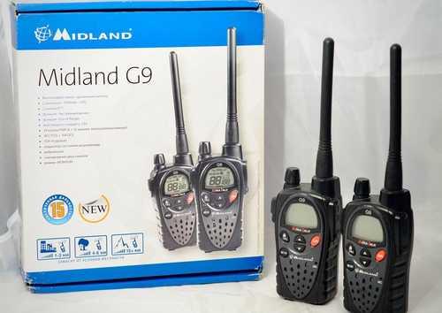 Рации Midland G9 (LPD/PMR, 2шт)