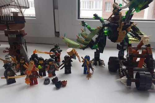 Lego ninjago 70593 зеленый дракон +4 фигурки