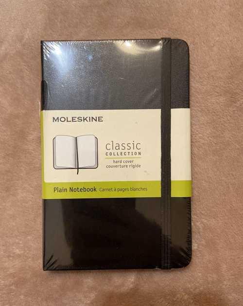 Блокнот moleskine 9x14 см, не разлинованный
