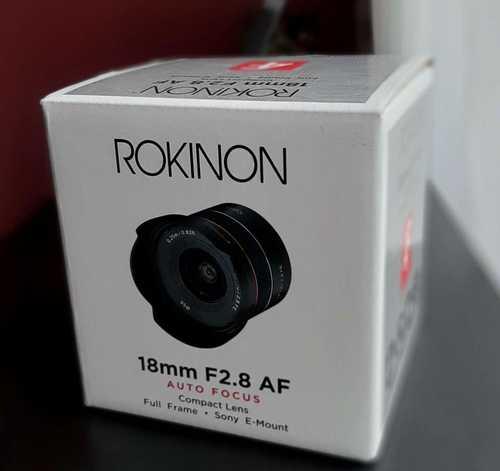 Новый Rokinon AF 18mm F2.8 для Sony FE syio18AF-E