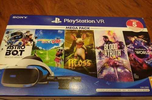 Шлем Sony VR Playstation MegaPack с играми