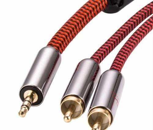 Кабель аудио 3.5 mm jack - rca x2