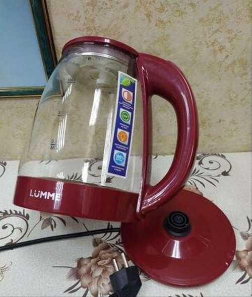 Чайник электрический Lumme LU-160 бордовый объем 2
