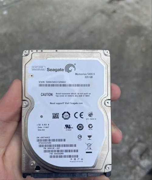 Жесткий диск hdd seagate 320GB 2.5”