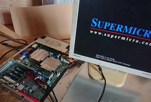 Сервер 1U Supermicro X8DTL 2 Xeon