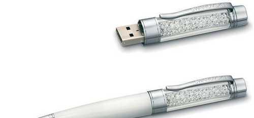 Ручки с USB-флешкой с кристаллами