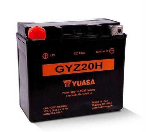 Аккумулятор мото Yuasa GYZ20H AGM (YTX20-BS)