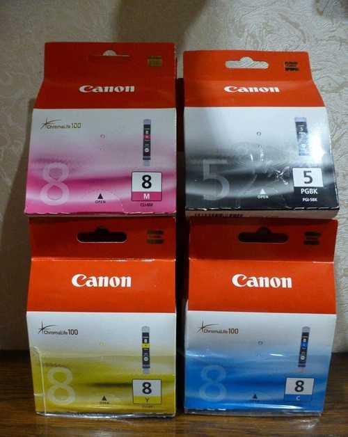 Canon PGI-5BK CLI-8C CLI-8Y CLI-8M