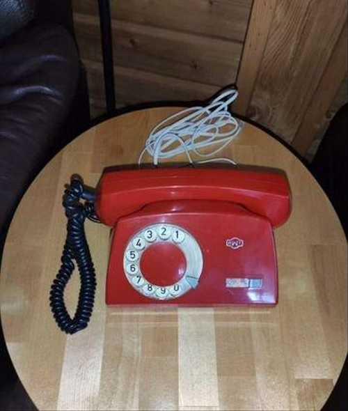 Винтажный дисковый телефон из СССР 80-х