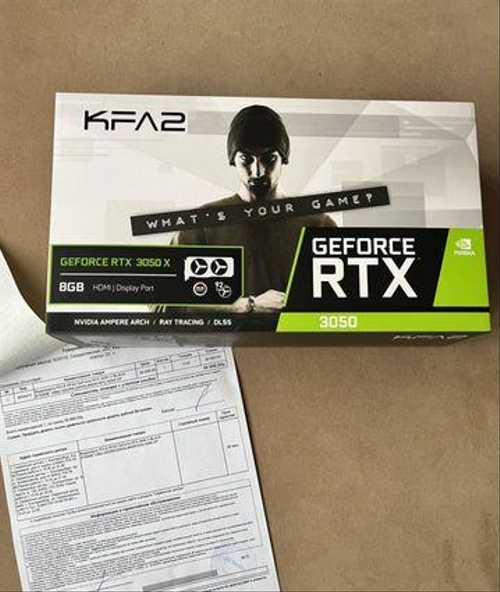 RTX 3050 KFA2 X black