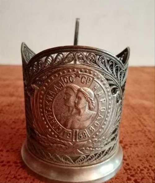 Подстаканник спартакиада народов СССР филигрань
