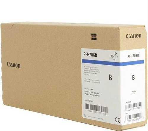 Картридж canon PFI-706B голубой 6689B001