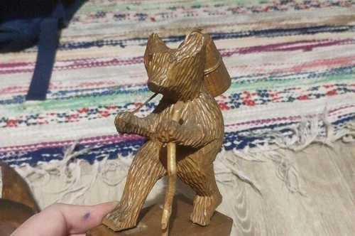 Медведь деревянный статуэтка СССР