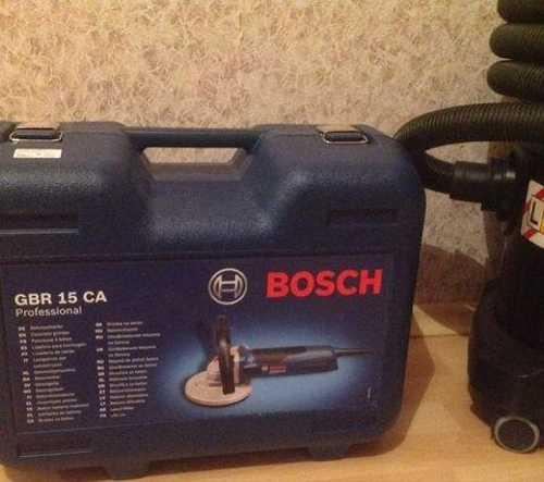 Bosch gbr. (УШМ) Bosch GBR 15 CA. Кожух на Bosch GBR 15 CA. GBR 15 CA Bosch ящик. Бетоношлифователь Bosch gbr180ca.