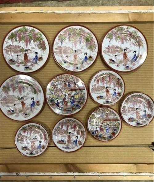Японские винтажные тарелки