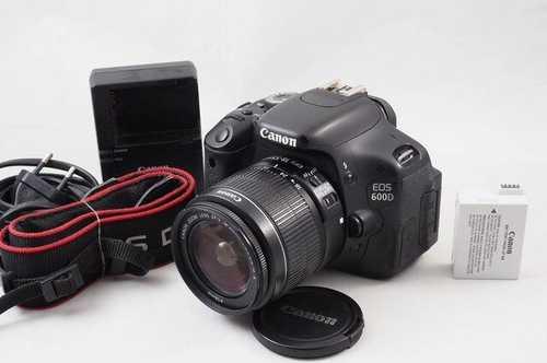 Canon EOS 600D kit 18-55 IS II пробег 10800