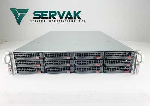 Сервер Supermicro 6026T 12xLFF 2x E5620 64GB