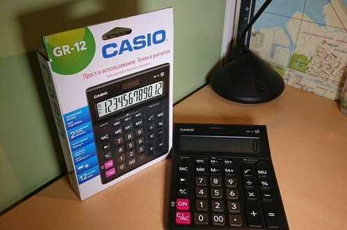 Калькулятор casio GR-12