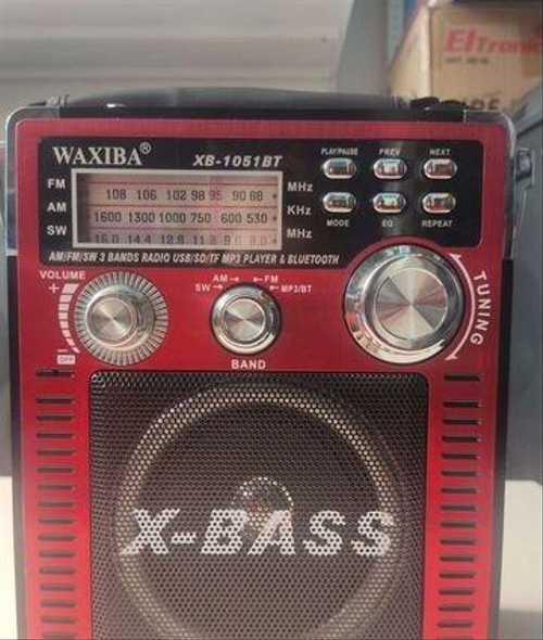 Радиоприёмник waxiba XB-1051BT красный