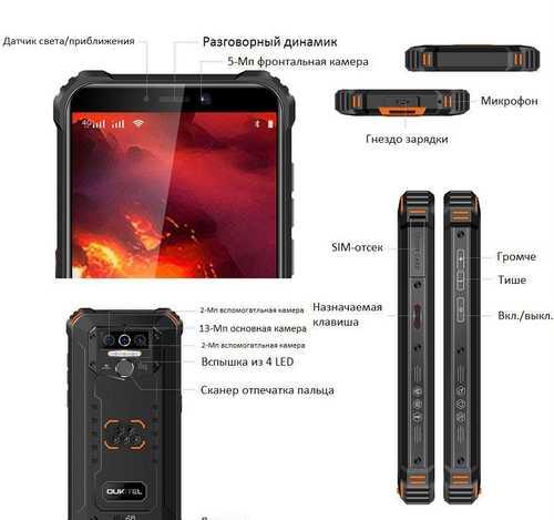 Oukitel WP5 Pro: обновленный смартфон (Android 10)