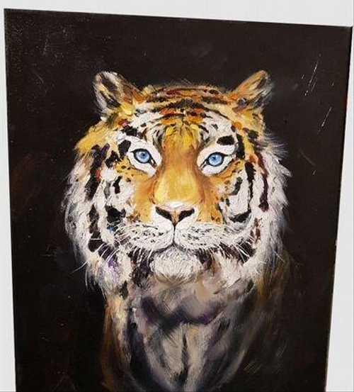 Картина маслом на холсте Тигр