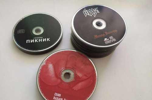 CD диски Ария, Пикник, Сплин, 55шт