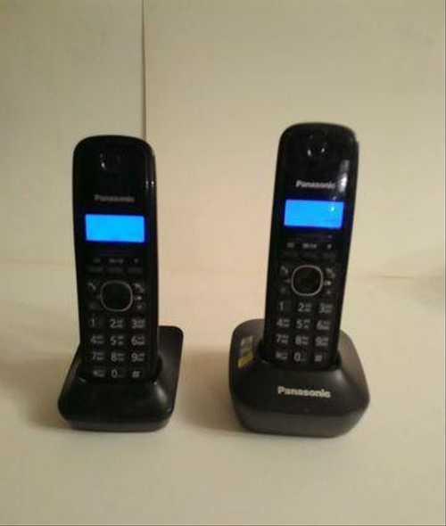 Телефон Panasonic KX-TG1612RUH, 2 трубки