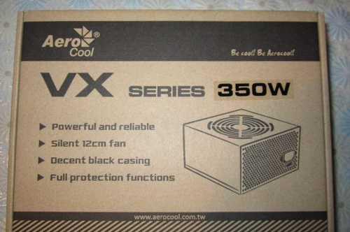 Новый блок питания 350Вт Aero cool VX-350