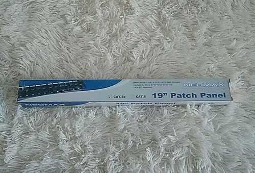 Коммутационная панель Patch panel 19’ cat.5e