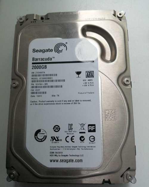 Жёсткий диск Seagate Barracuda 2000GB