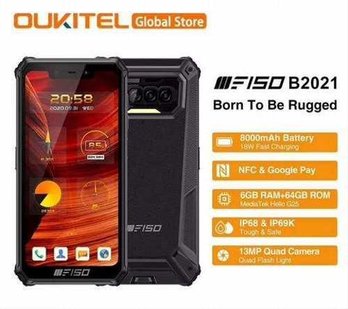 Новые Oukitel F150 5,9"6/64Г 8000мA IP68 NFC